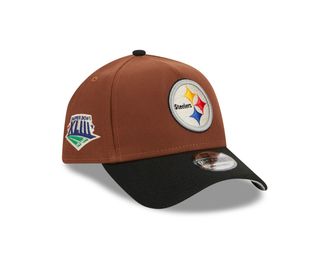 New Era Pittsburgh Steelers NFL Harvest Superbowl XLIII Brown Black 9Forty A-Frame Snapback Cap - One-Size
