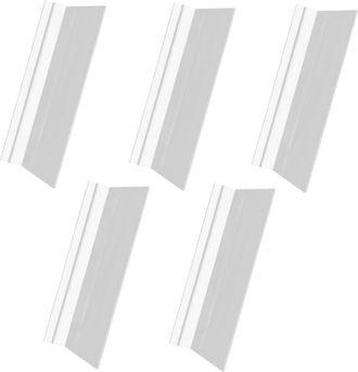 Cabilock 5 Stück Teiliges Transparentes Slatwall Schuhregal zur Wandmontage Robuste Schwebende Schuhhalter für Einzelhandel und Zuhause Einfache Installation L