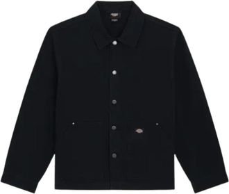 Dickies Homme, Vestes, Noir, Taille: XL Veste de travail non doubl&eacute;e en toile