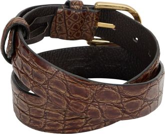 Moorer Ceinture en cuir - Femme - Accessoires - Brun - Taille: 75 CM