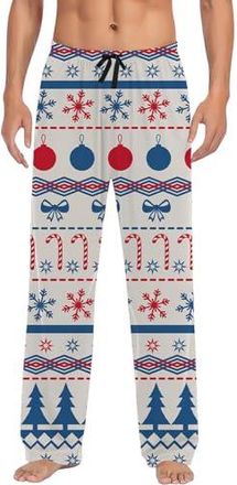 Generic Pantalon de jogging pour homme - Pantalon de loisirs de No&euml;l pour homme - Pantalon de pyjama avec cordon de serrage et poches - Pantalon de No&euml;l, Mari