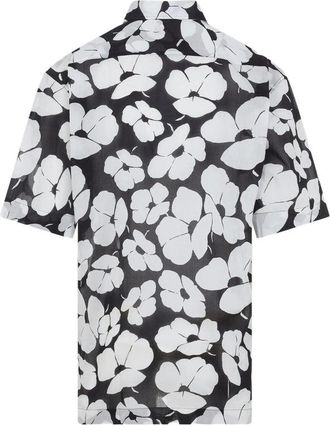 Dries Van Noten Floral Print Shirt - Black