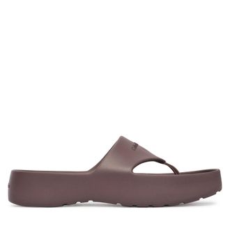 Calvin Klein Zehentrenner Calvin Klein One Piece Eva Flip Flop Thong HW0HW02957 Braun