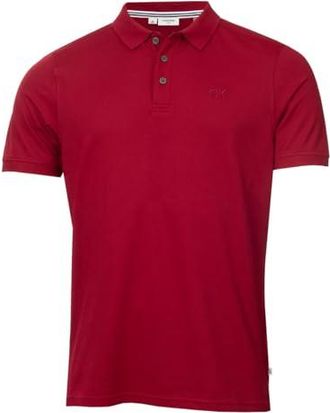 Calvin Klein Hommes Côte Nord Humidité Polo Shaking Polo - Bourgogne - XXXXL