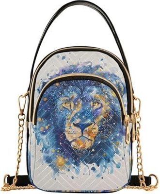 Mnsruu Sac à bandoulière pour femme, motif galaxie, zodiaque tie-dye, sac à main, petit sac à bandoulière avec sangle réglable