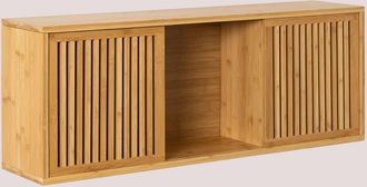 Sklum Wandregal aus Bambusholz Albin Braun Natur