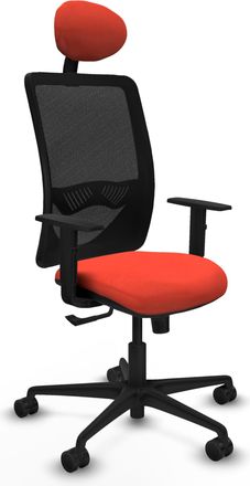 Piqueras y Crespo Verwaltungsstuhl Zulema mit 1D-Armen, h&ouml;henverstellbarer Lendenwirbelst&uuml;tze und festem Kopfteil, ausgestattet mit Sincro 3 Positionen und Schneidescha