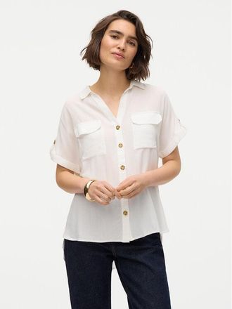 Vero Moda Hemd Bumpy 10310139 Wei&szlig; Regular Fit