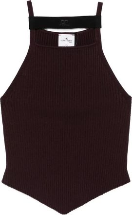 Courr&egrave;ges Top - Dunkelrot