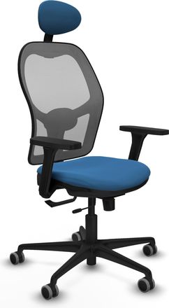 Piqueras y Crespo Ergonomischer atmungsaktiver Chorquera Stuhl mit 3D-Armen, h&ouml;henverstellbarer Lendenwirbelst&uuml;tze und festem Kopfteil, ausgestattet mit Syncro/Traslack