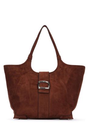 Roger Vivier Suede Tote Bag - Brown