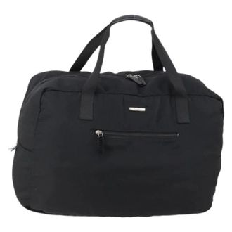 Gucci Pre-owned Nylon Weekender-Tasche - - Pre-owned - Damen - Schwarzk - ONE SIZE