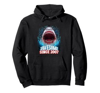 BDAZ 19. Geburtstag Jawesome Seit 2007 Shark 19 Jahre alt Pullover Hoodie