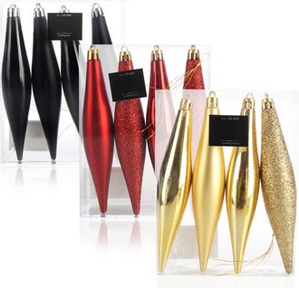 Com-Four 12x Christbaumanhänger in Zapfen-Form, bruchfester Christbaumschmuck, Zapfenanhänger als Weihnachtsbaum-Dekoration, tolle Hängedeko