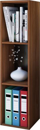 VCM Holzregal stehend | platzsparendes Regal | Ma&szlig;e: H. 107 x B. 34 x T. 30 cm | Elegantes Regal stehend | Aufbewahrungsregal | B&uuml;cherregal - Mendas