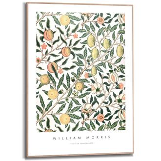 Reinders Gerahmtes Bild, William Morris - fruit or pomegranate, Wohnzimmer, Bilder, Wanddeko, Room Decor, MDF, Mehrfarbig, 70 x 50cm