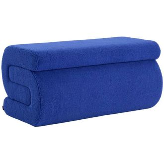 Sweeek Design Bank mit Boucl&eacute;-Bezug 1-2 Pl&auml;tze