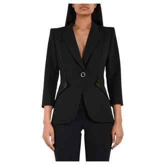 Elisabetta Franchi Femme, Vestes, Noir, Taille: 42 FR Blazers