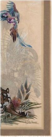 Roberto Cavalli Femme, Accessoires, Brun, Taille: ONE Size Stole avec imprim&eacute; Citron