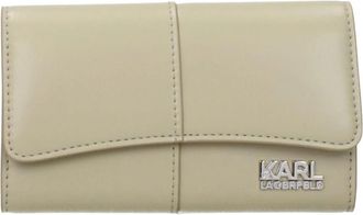 Karl Lagerfeld Leder Portemonnaie - - Accessories - Damen - Gr&uuml;n - ONE SIZE
