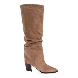 Jimmy Choo London Hart Stitch Knee Boot 60 - - Shoes - Damen - Beige - 40 EU