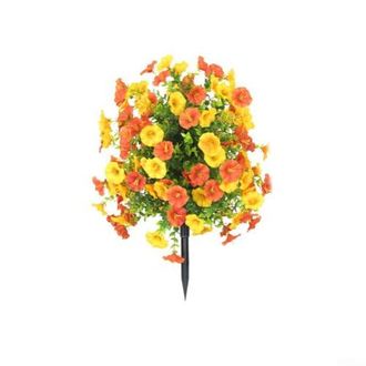 Generic Arbre artificiel Morning Glory avec fleurs en soie de 47,7 cm de haut, faux topiaire pour int&eacute;rieur et ext&eacute;rieur, jardin, balcon, bureau, all&eacute;e, d&eacute;cor