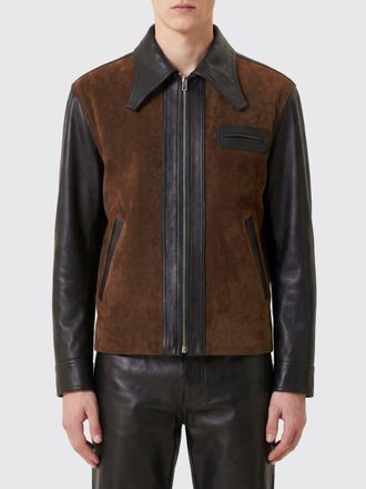 Marni Veste en cuir su&eacute;d&eacute; bicolore &agrave; col pointu