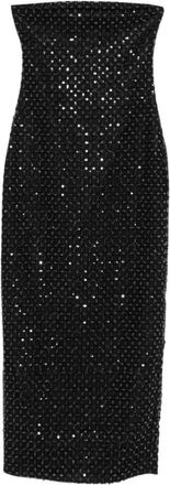 Rotate Rotate Birger Christensen, Femme, Robes, Noir, Taille: 38 FR Robes de soir&eacute;e