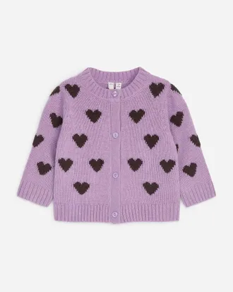 Arket Strickjacke Aus Wolle -Lila