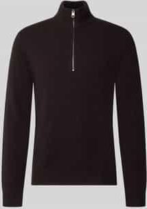 Cinque Regular Fit Strickpullover mit Troyer-Kragen