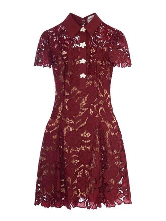 Self Portrait Kurzes Kleid - Rot