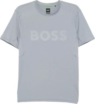 BOSS T-Shirt mit Logo-Print - Blau