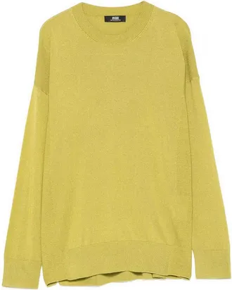 Alpha Studio Pull Col Rond - Jaune