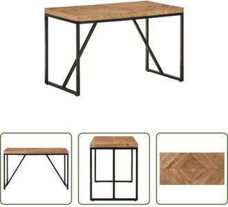 vidaXL vidaXL Mangoholz Esstisch - Esstisch 120x60x76 cm Massivholz Akazie und Mango