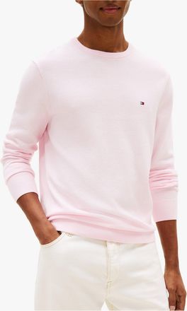 Tommy Hilfiger Pull &agrave; drapeau brod&eacute; en coton