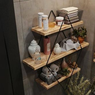 Dmora Regal Autonoe 70x16x60 cm Gold 3 B&ouml;den Tragkraft 4