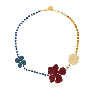 Marni Enamel Flower Rhinestone Necklace - - Accessories - Damen - Mehrfarbig - ONE SIZE
