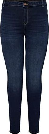 Only Carmakoma CARHUBA HW Skinny Jeggings DBD DNM Noos Jeans, Bleu foncé Denim, 46W x 32L Femme