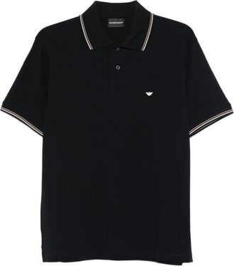 Emporio Armani Polo en coton &agrave; logo Emporio Armani