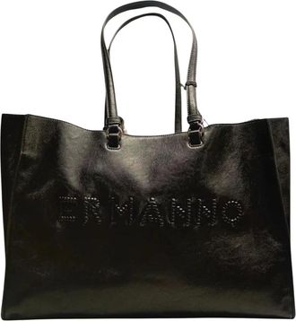 Ermanno Scervino Grand sac cabas Barbara Logo - Femme - Sacs - Noir - Taille: ONE Size