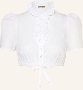 Gottseidank Gottseidank Dirndlbluse Daphne Mit R&uuml;schen weiss