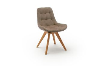 M&ouml;belando Schalenstuhl >Belfast< in Cappuccino, Arizona - 56x84x63cm (BxHxT)