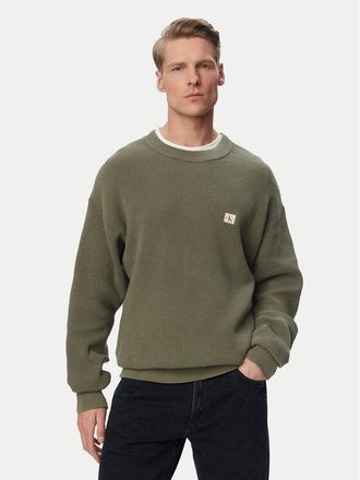 Calvin Klein Jeans Pullover LV04RD313G Dunkelgr&uuml;n Regular Fit