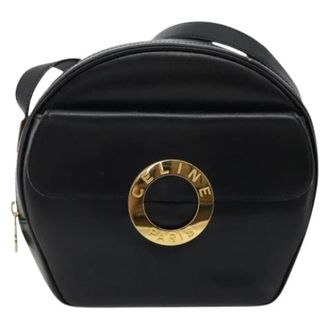 Celine Sac bandouli&egrave;re Pre-owned avec logo Circle - Femme - Pre-owned - Noir - Taille: ONE Size