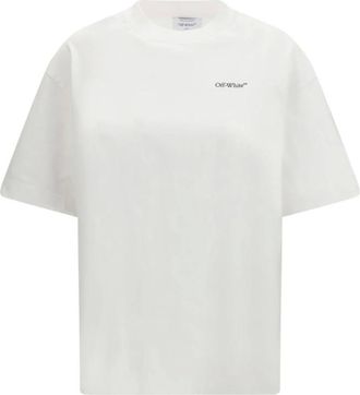 Off-white Femme, Tops, Noir, Taille: 38 FR Logo T-Shirt