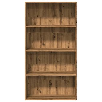 Generic Aufbewahrungs-B&uuml;cherregal, Vertikaler Offener Regal-Organizer, B&uuml;cherregal aus Holzwerkstoff f&uuml;r Wohnzimmer, Schlafzimmer, B&uuml;ro (Handwerkliche Eiche 2
