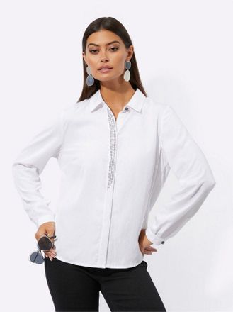 Cr&eacute;ation L Klassische Bluse Modal-Bluse Langarm