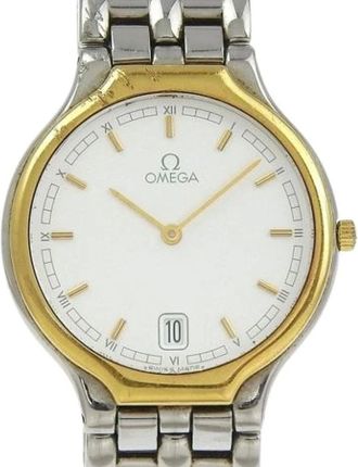 Omega unisex, Pre-owned, Blanc, Taille: ONE Size Montre Vintage Pre-owned