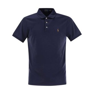 Polo Ralph Lauren Homme, Tops, Bleu, Taille: M Polo en coton coupe classique