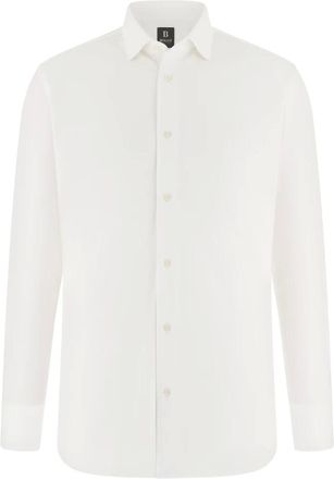 Boggi Milano Homme, Chemises, Blanc, Taille: 2XL B Jersey Polo